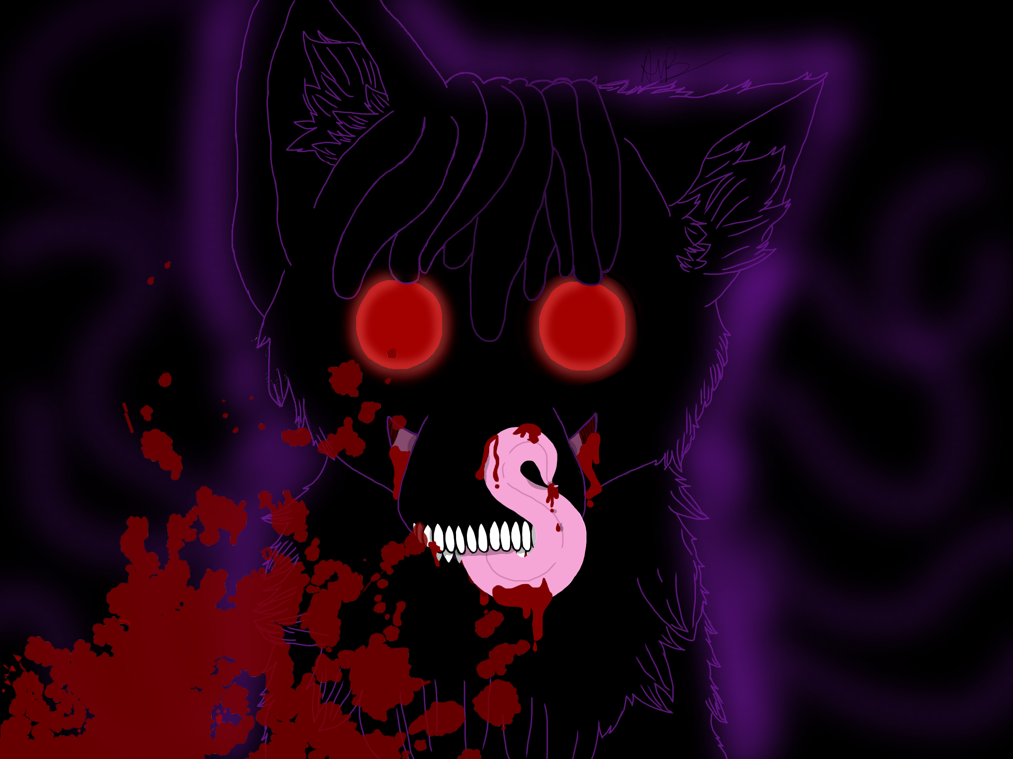Demon wolf - ibisPaint