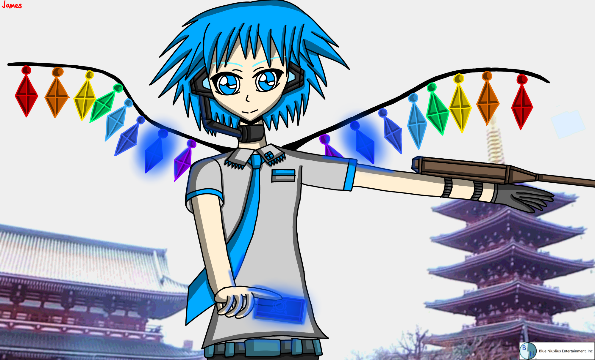 Mikuo Flandre Scarlet Wings Card Spell - ibisPaint