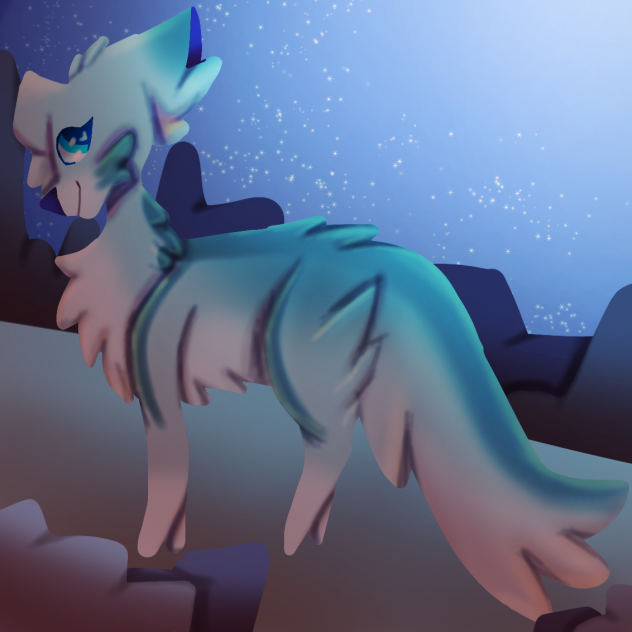 feathertail painting 🪶🪨 - ibisPaint