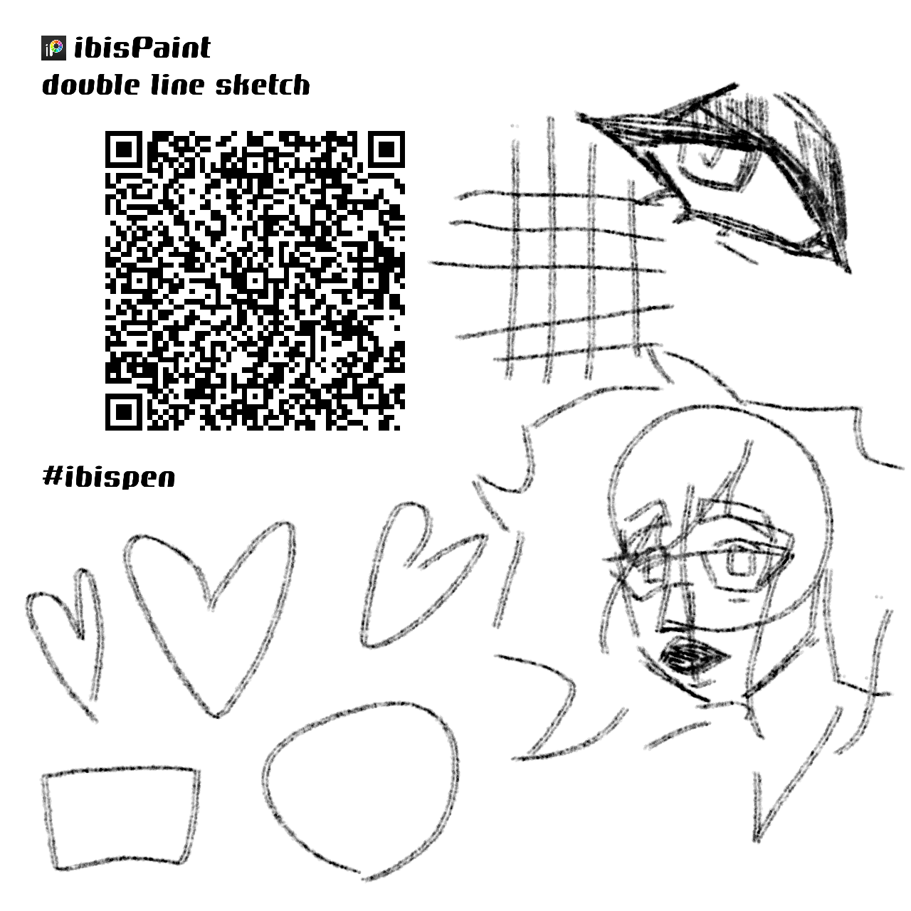 double line sketch - ibisPaint