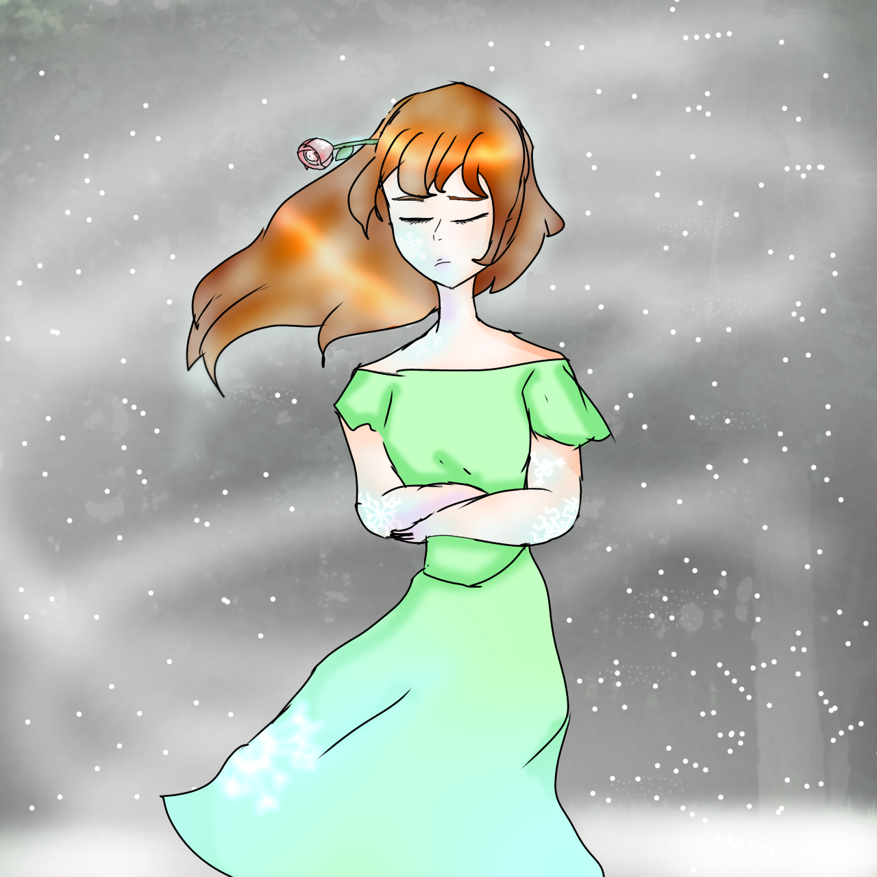 Frozen cold ice yea - ibisPaint