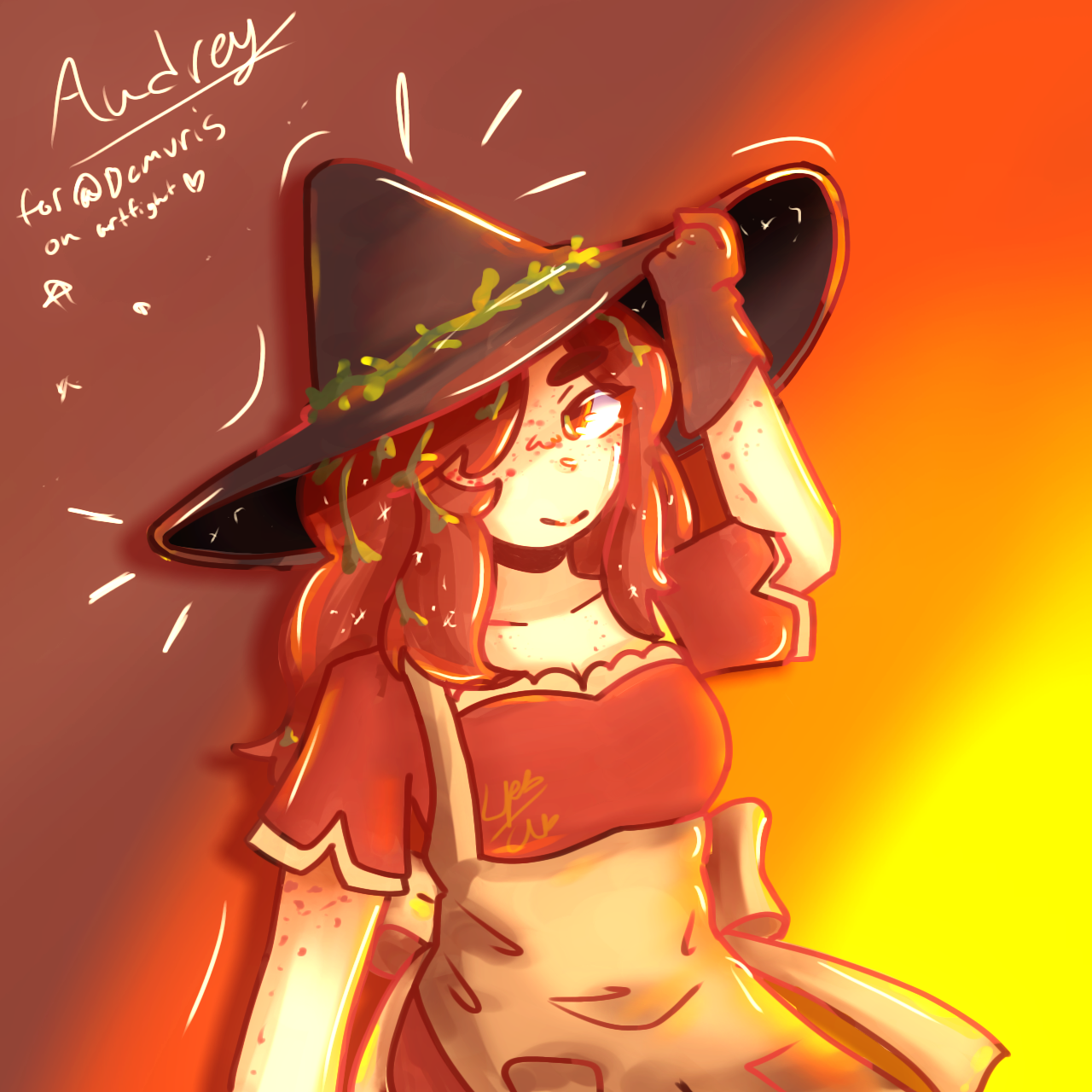 Audrey for @Demvris on artfight - ibisPaint