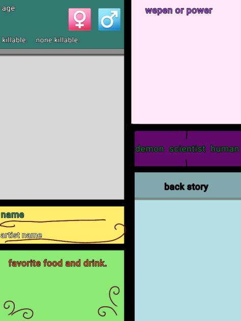 character sheet for my comic - ibisPaint