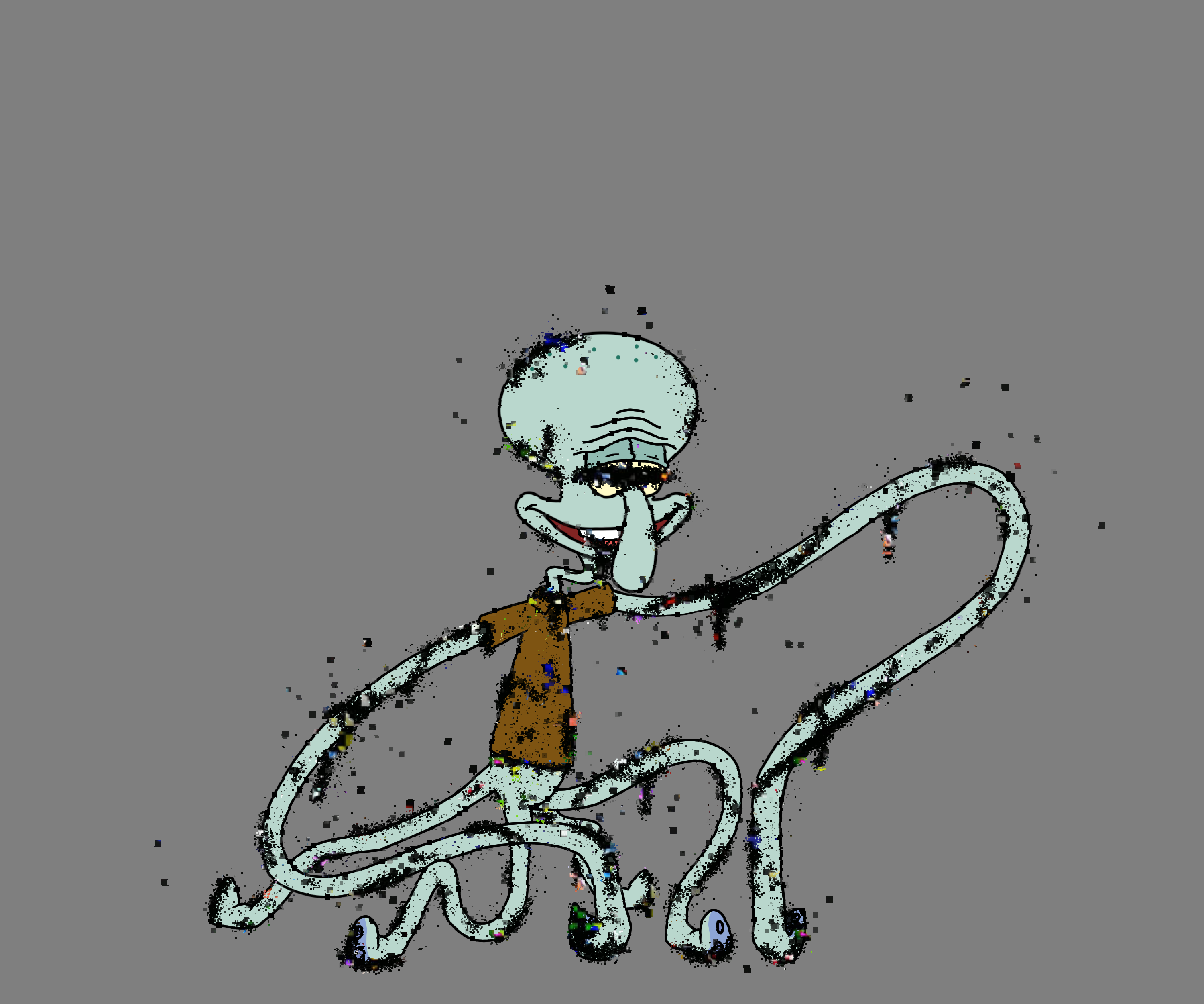 Corrupted Squidward - ibisPaint