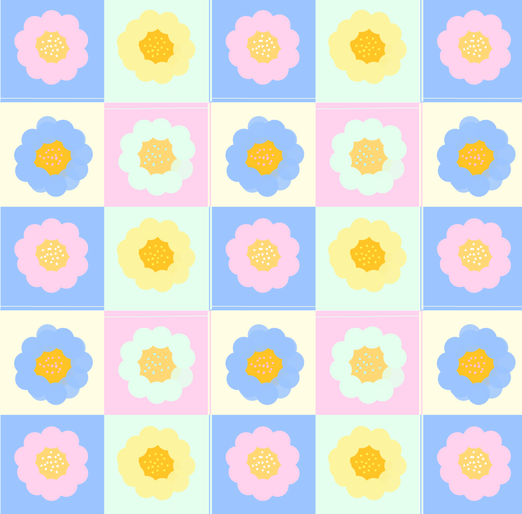 Y2K pattern (colorful) - ibisPaint