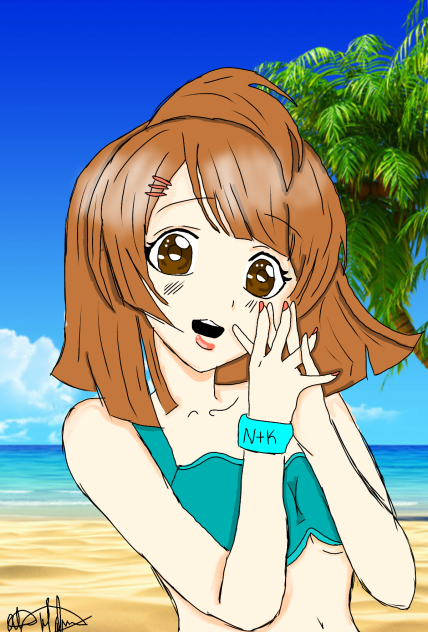 Nanami at the beach - ibisPaint