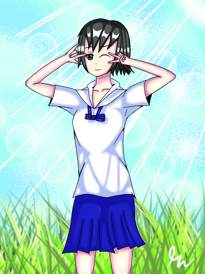 Girl Student. - ibisPaint