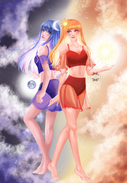 Sun & Moon - ibisPaint