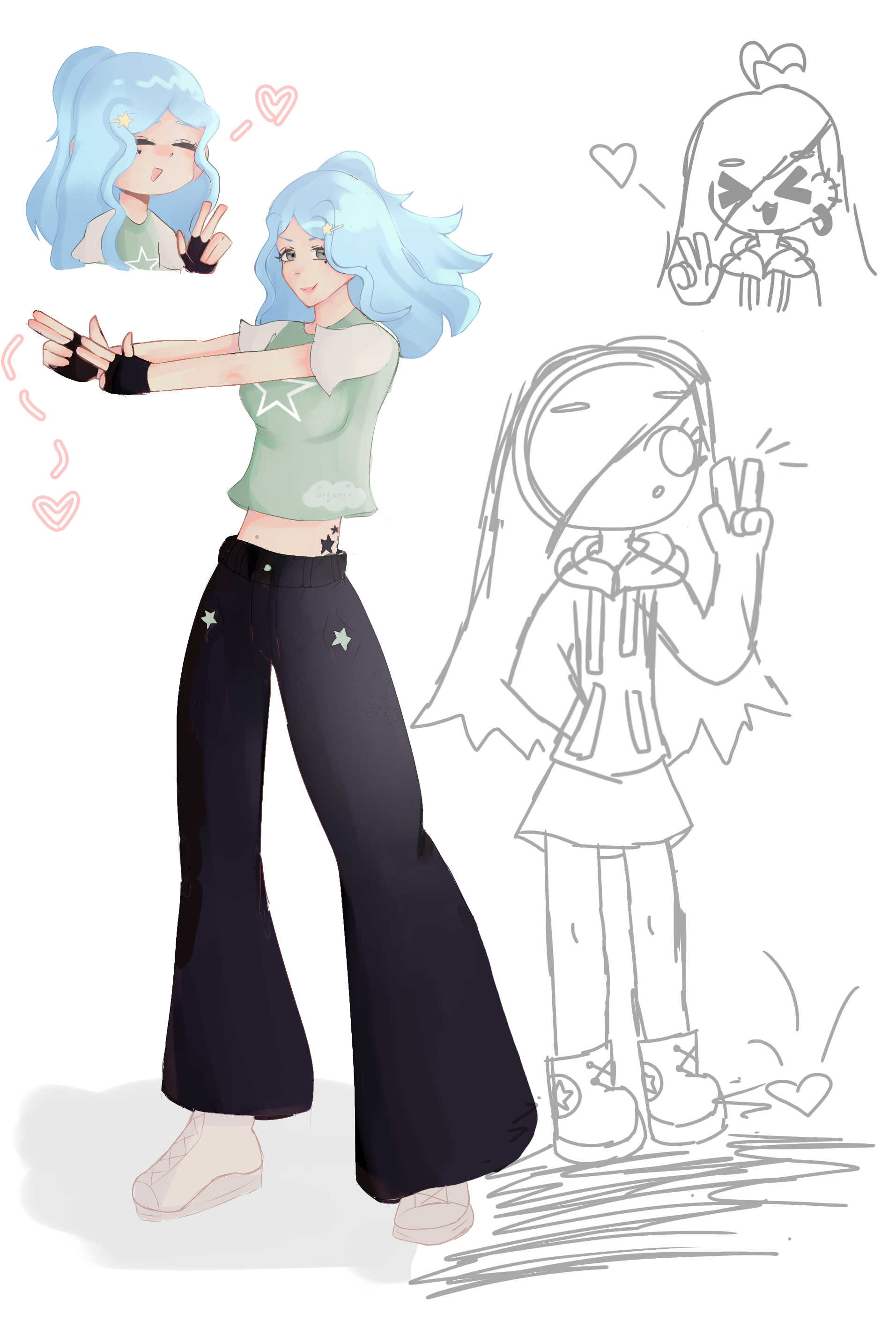 Collab with Dreamer sketch redo - ibisPaint