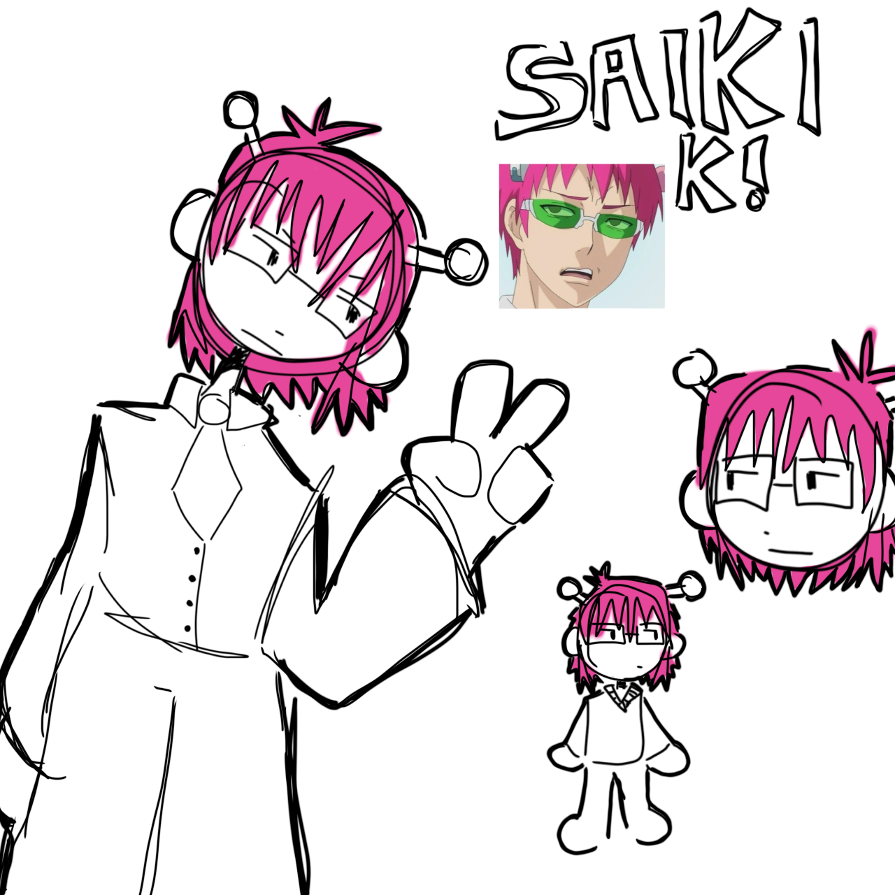 Saiki k wip!!!! - ibisPaint