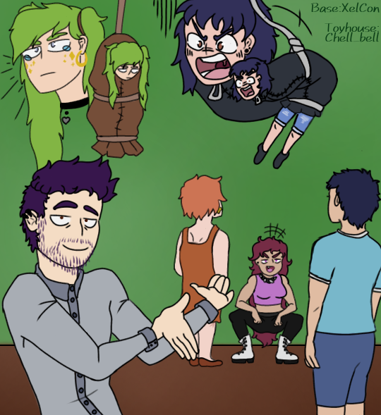 Squad base catching Oliver and Mira - ibisPaint