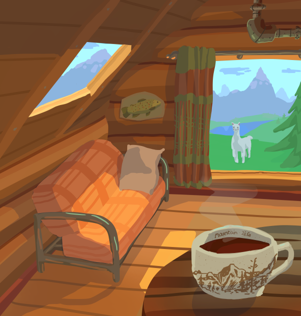 Mountain Cabin - ibisPaint