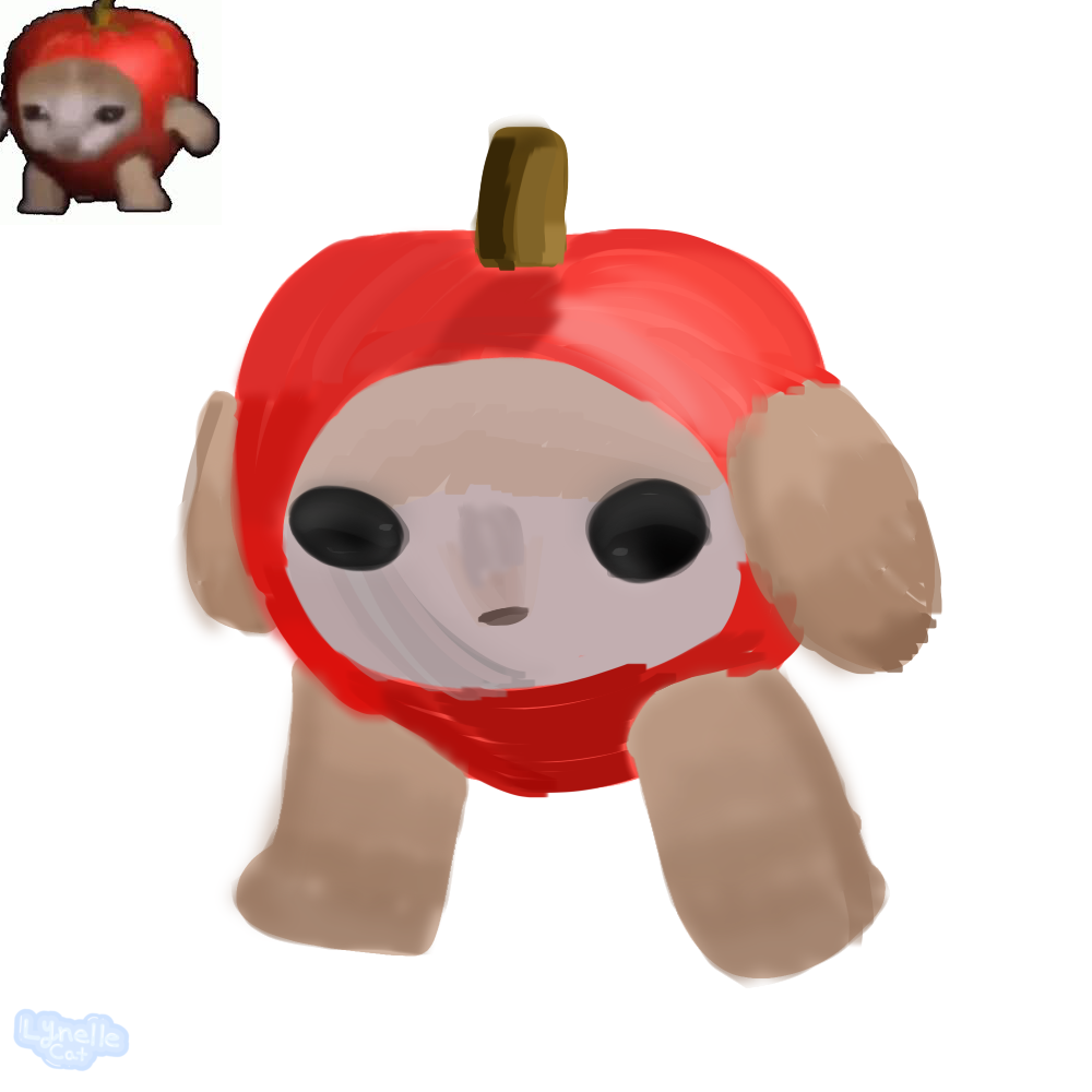 Apple cat - ibisPaint