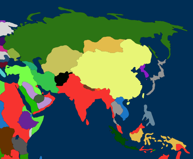 1900s World RP Amino Season 19 Asia Map - ibisPaint