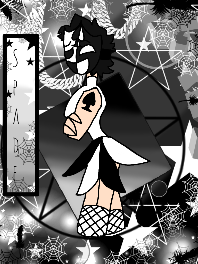 Spade!!!! ♠️🖤🤍 - ibisPaint