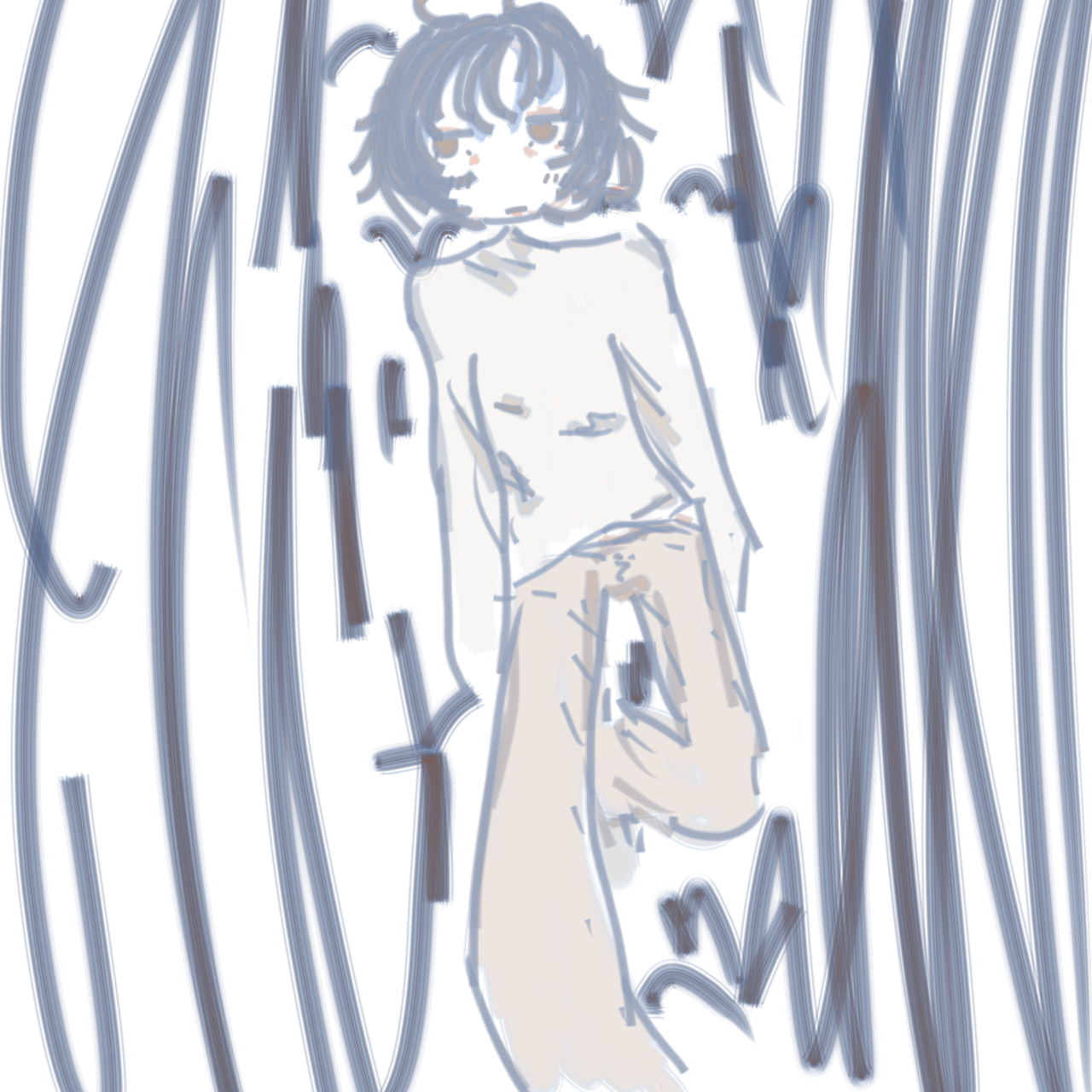 Trying out doodle brush by azul - ibisPaint