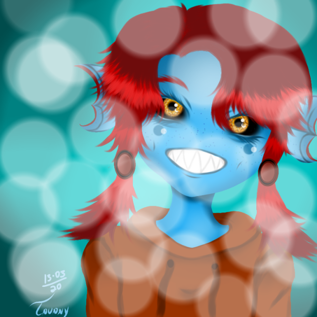 Kid Undyne. - ibisPaint
