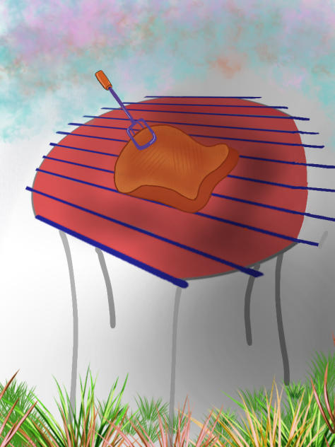 breakfast with garlic bread 🍞 - ibisPaint