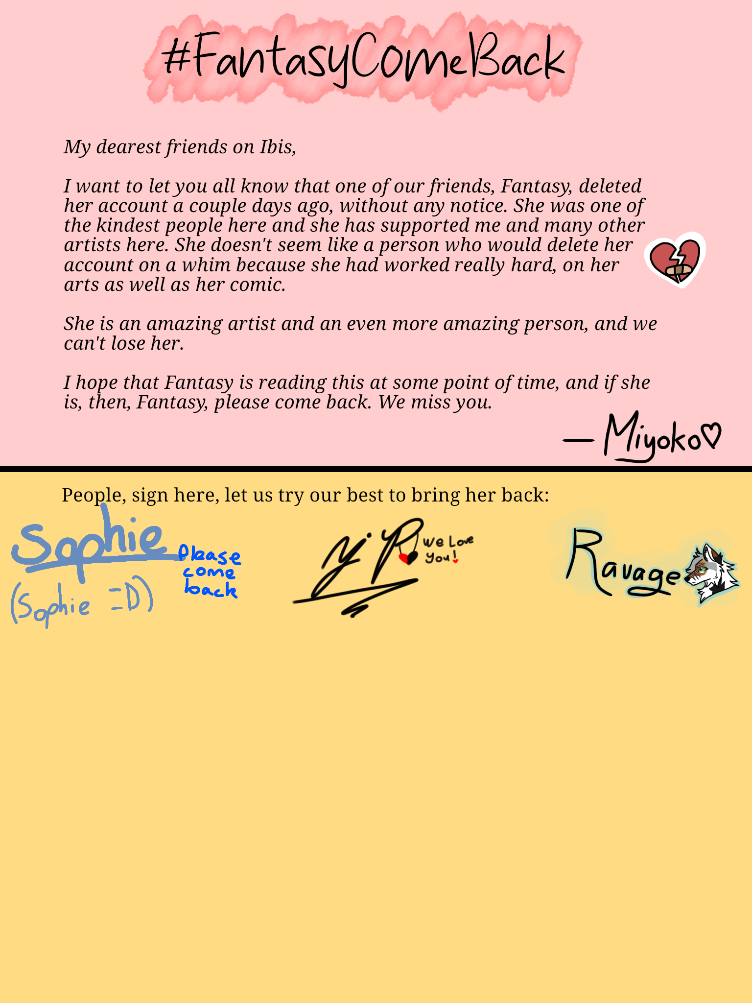 PLEASE COME BACK FANTASY!🐇🐰🐇 - ibisPaint