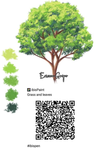 Tree bushes brush - ibisPaint