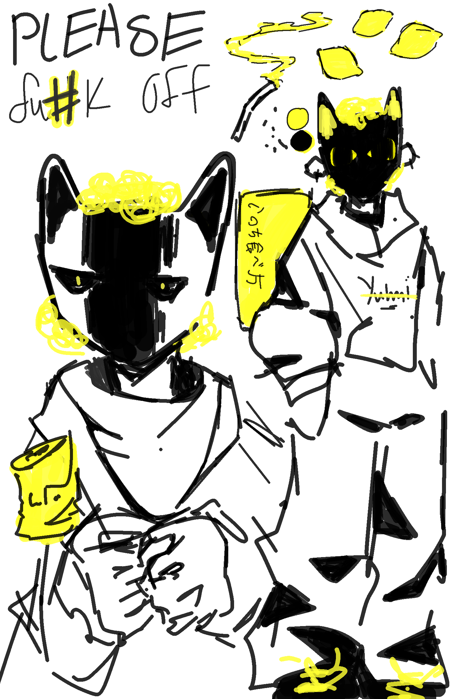 Grunge Cats - ibisPaint