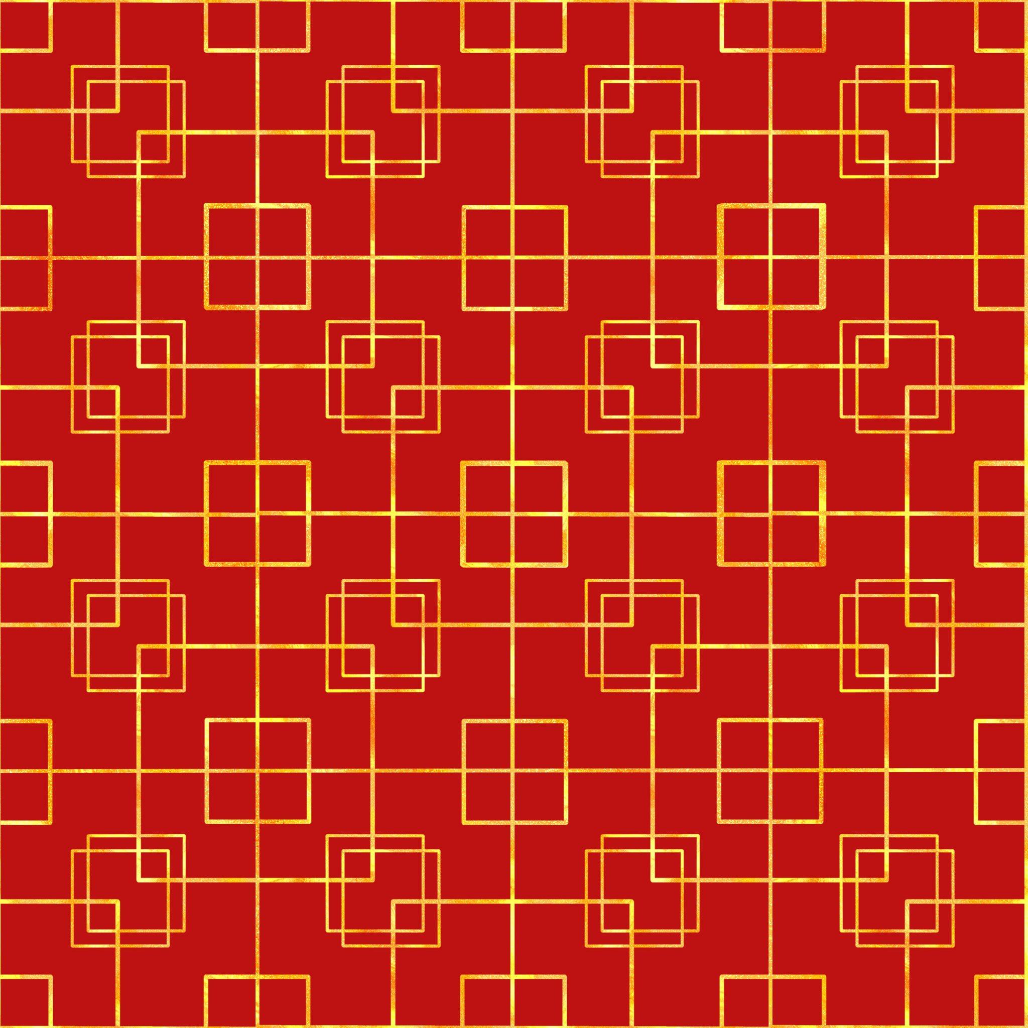 Chinese square pattern red - ibisPaint