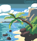 PIXELATED beach lol - ibisPaint