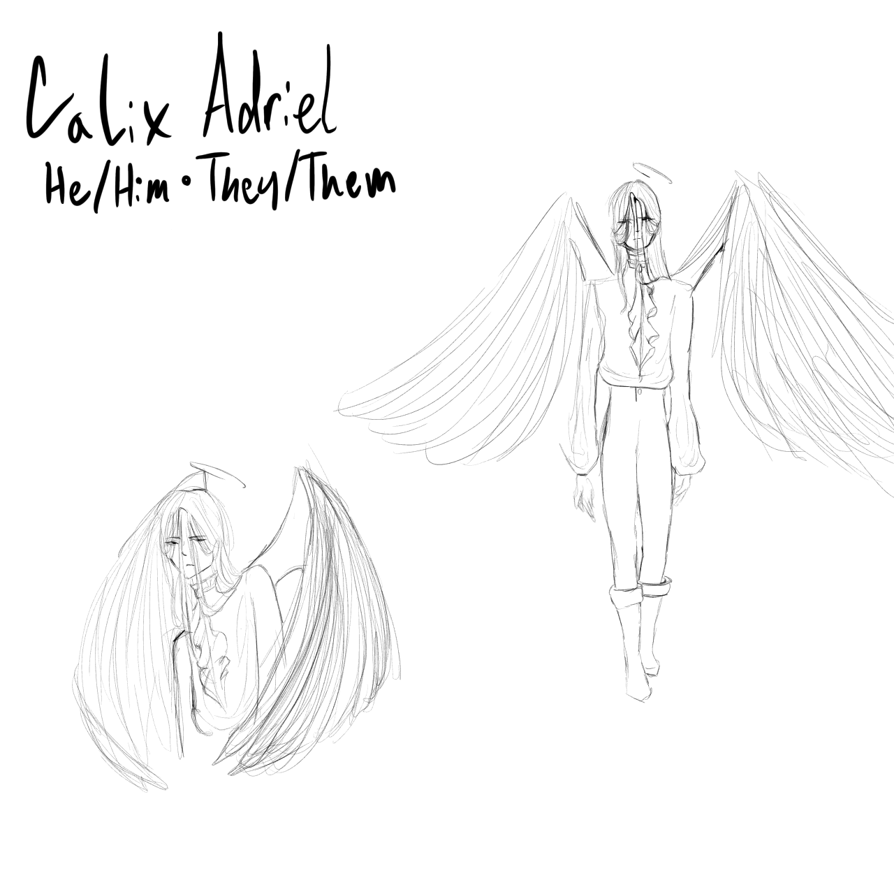 WIP of calix character design - ibisPaint