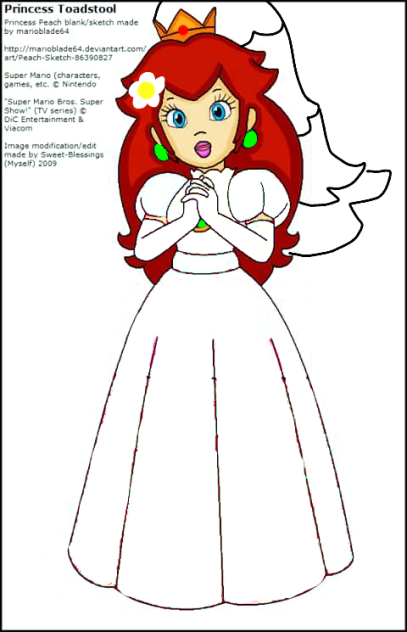 Wedding Princess Toadstool - ibisPaint