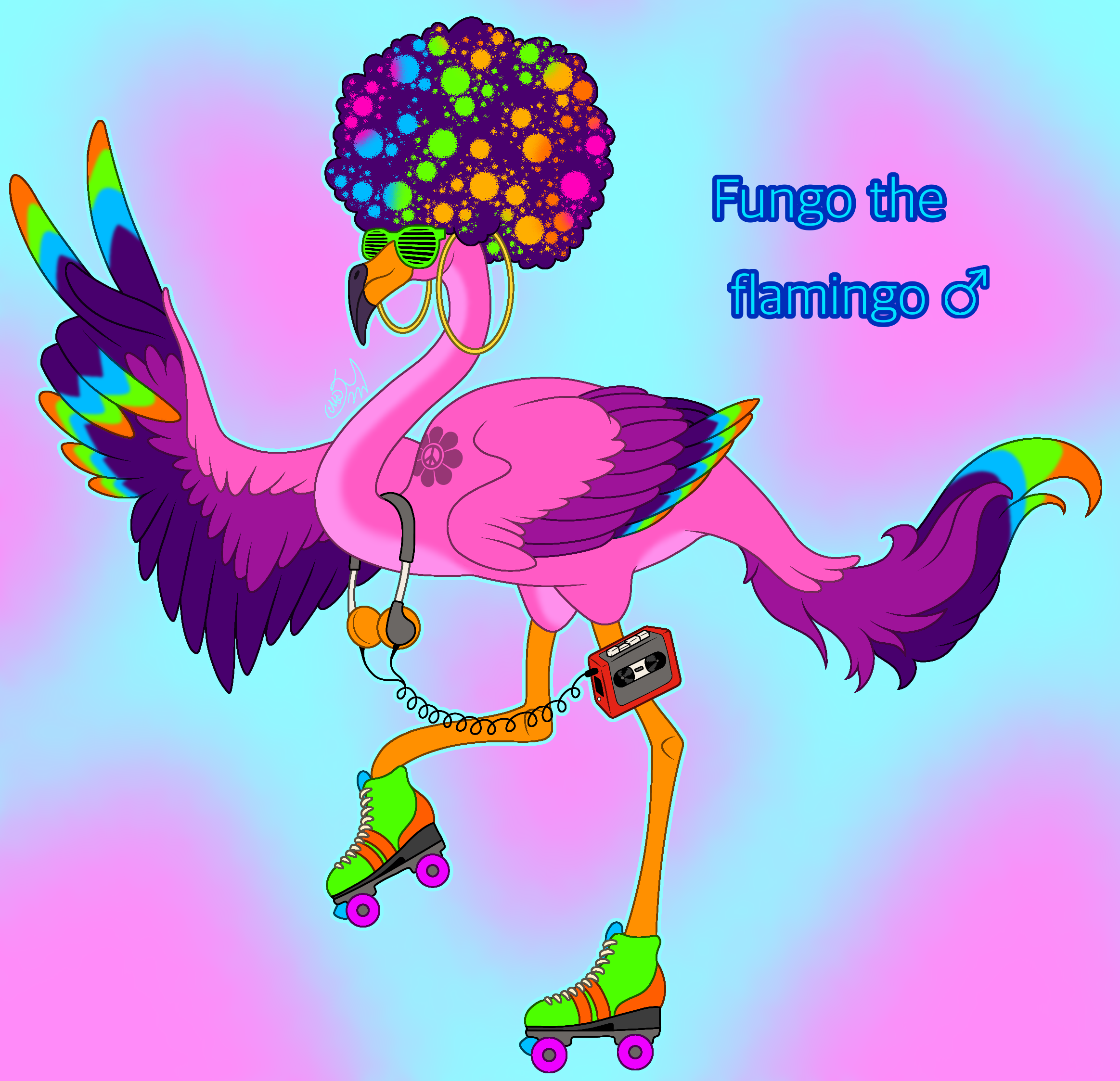 Fungo the flamingo - ibisPaint