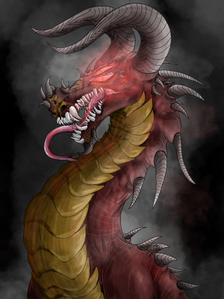 Spoopy Dragon - ibisPaint