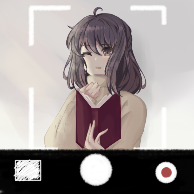 Girl with The Red Book No Title - ibisPaint