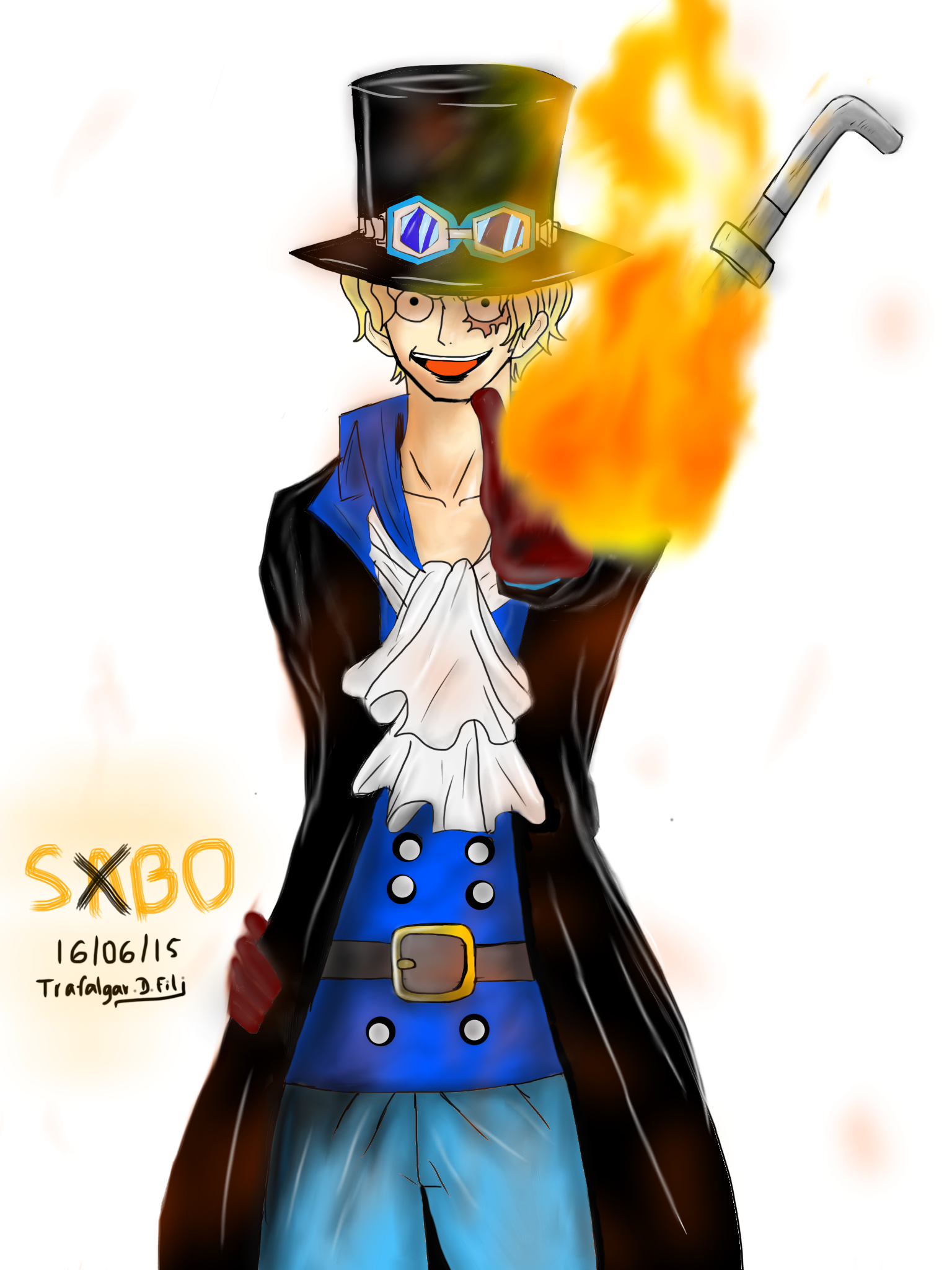 sabo one piece - ibisPaint