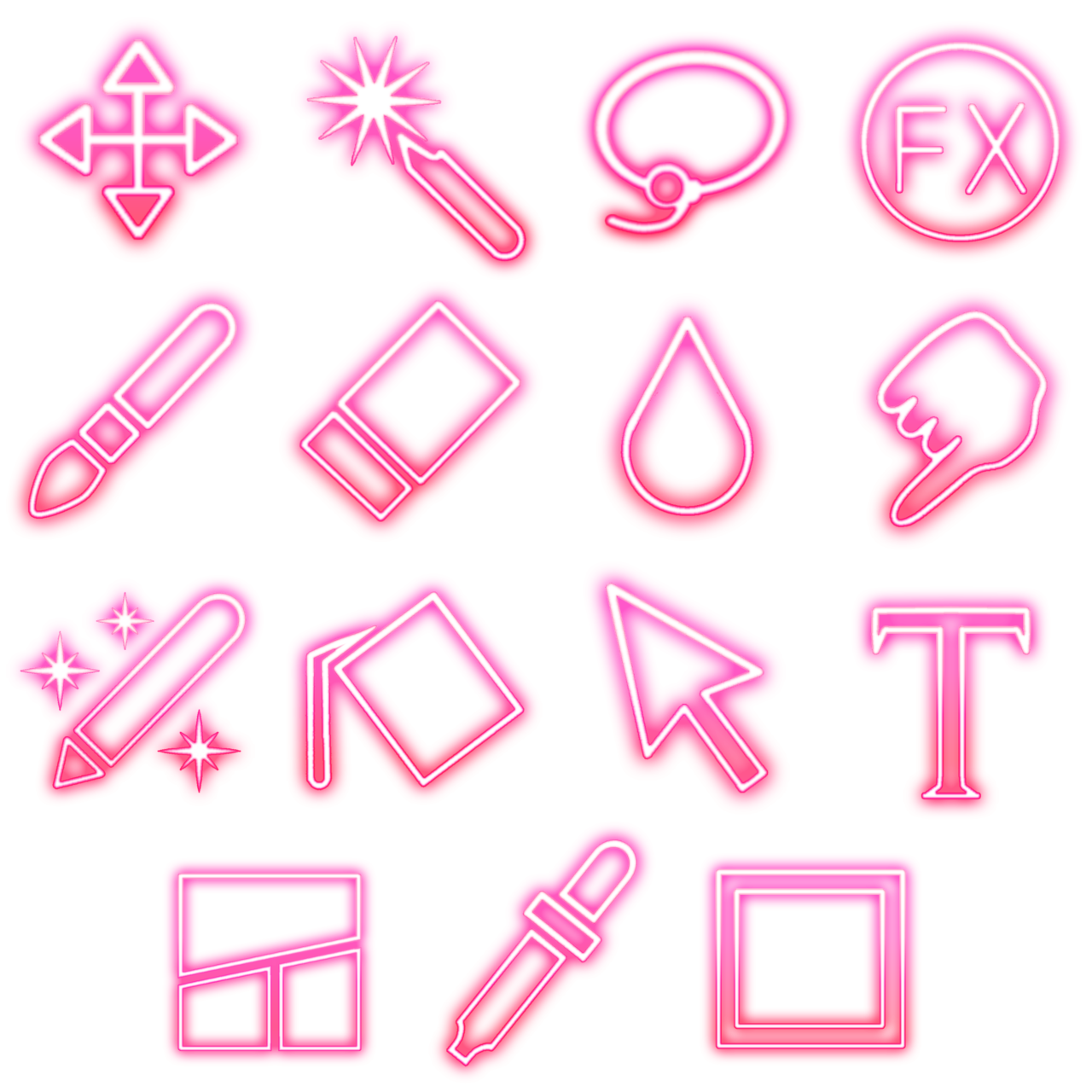 Ibis Paint tools neon signs 4a - ibisPaint