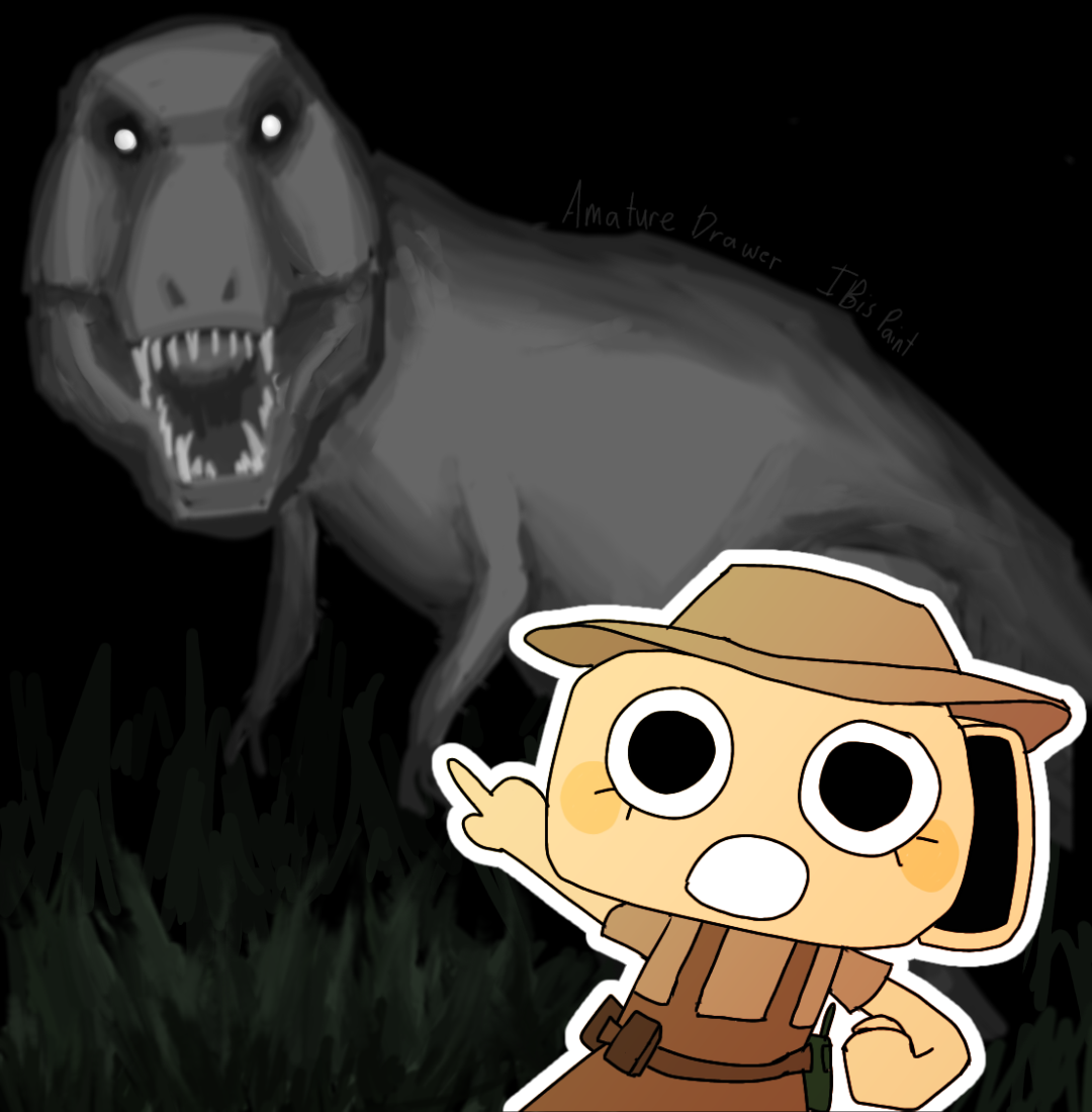 Shelly finds T-rex 🦖 [ Dandy's world ] - ibisPaint