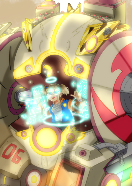 Cafferine & The Mech - ibisPaint