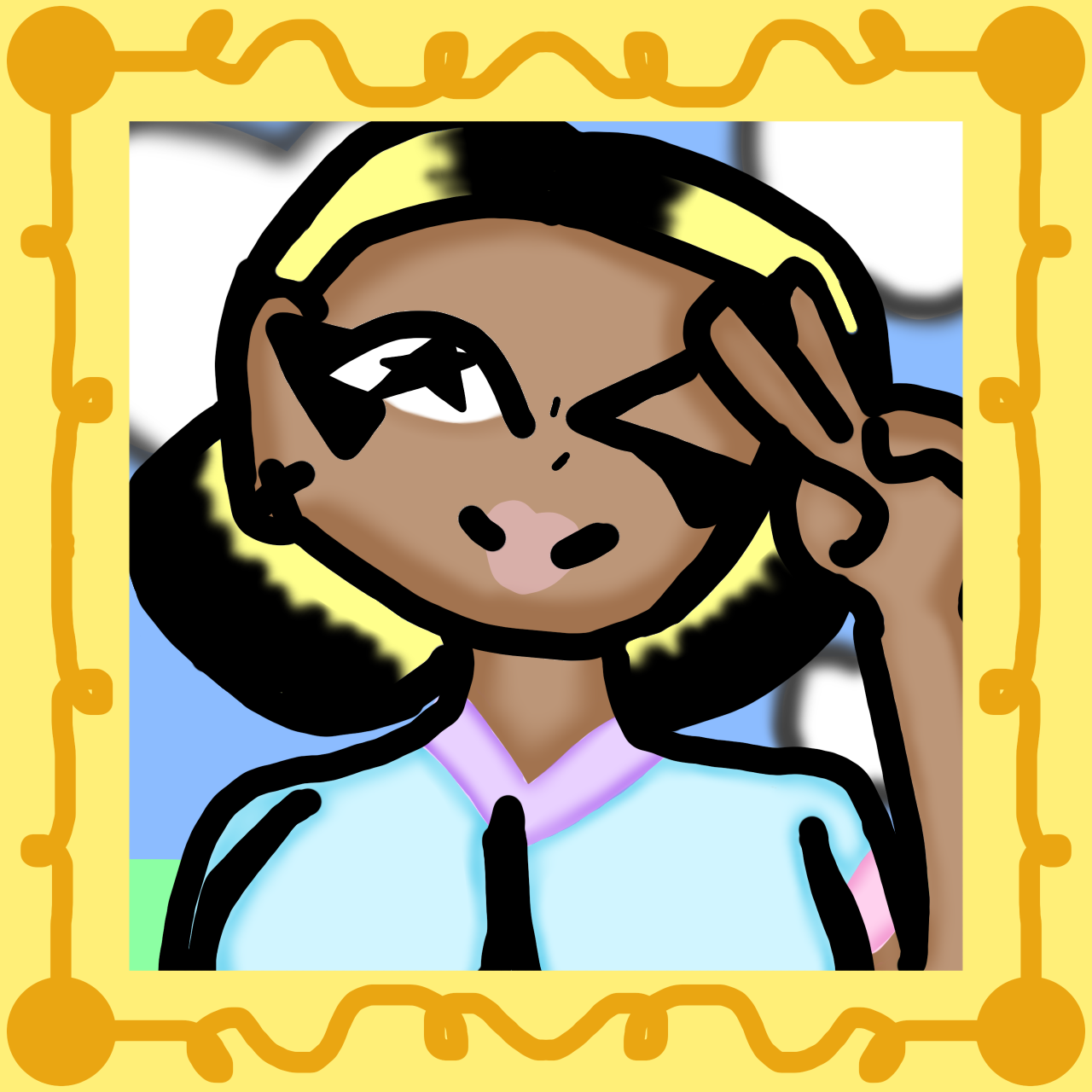 Girl in frame - ibisPaint