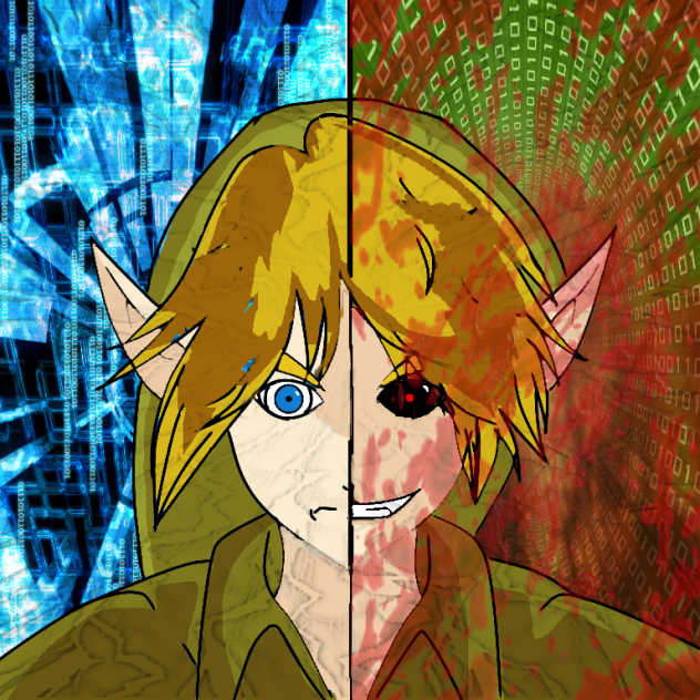 Link and Ben Drowned - ibisPaint