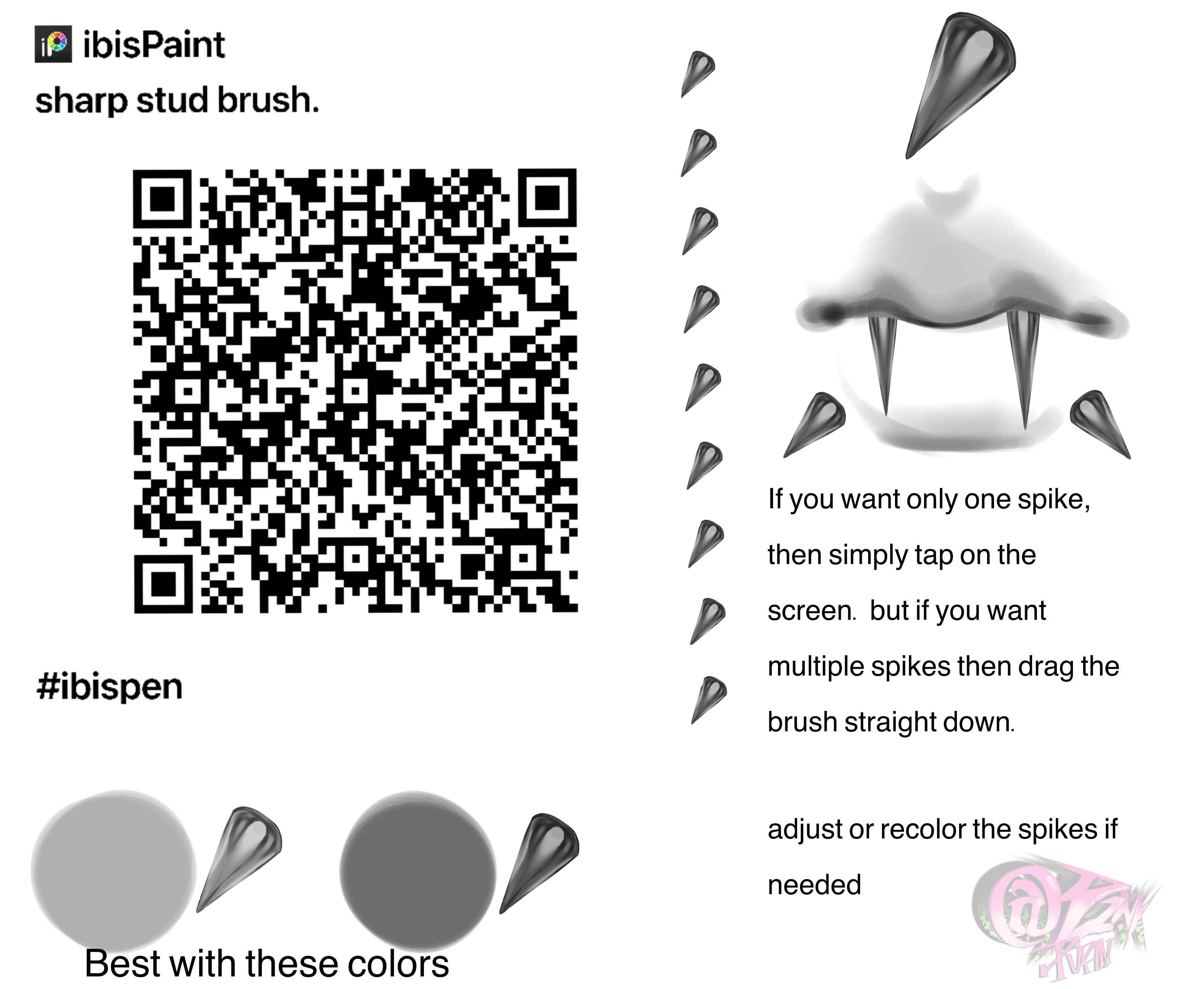 sharp stud brush - ibisPaint