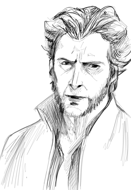 Wolverine Sketch - ibisPaint