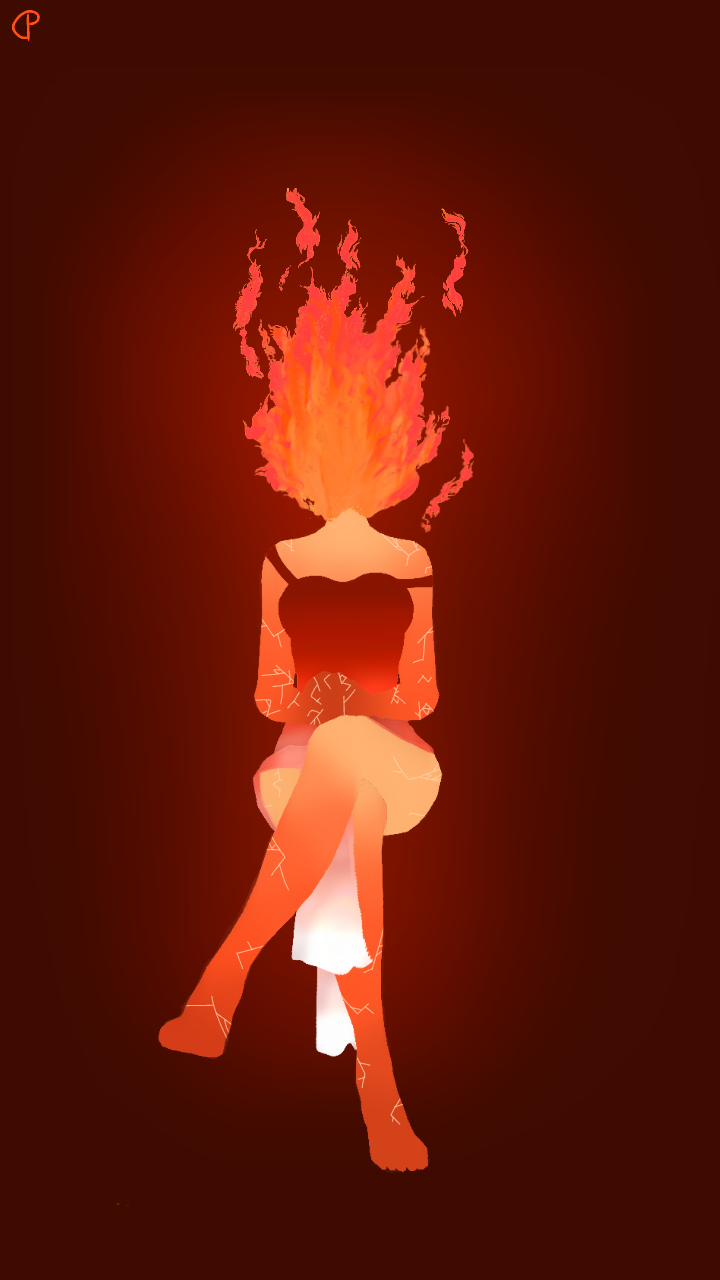 Fire lady - ibisPaint