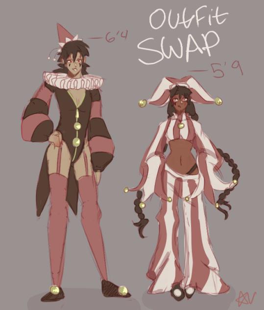 Inktober day 9 clothing swap - ibisPaint