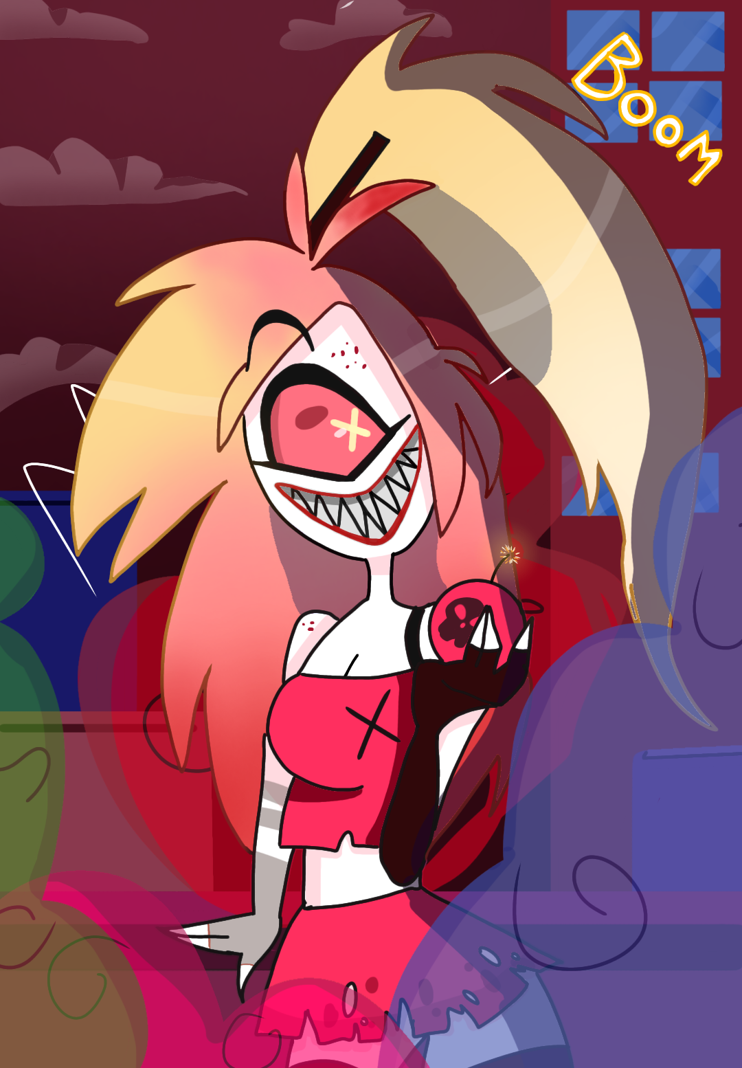 cherri bomb hazbin hotel - ibisPaint