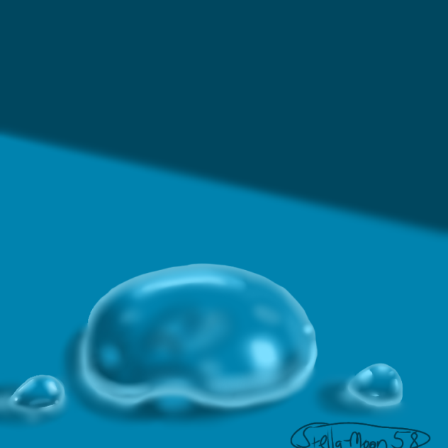 water drop shadow practice - ibisPaint