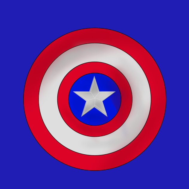 Caption America Shield - ibisPaint