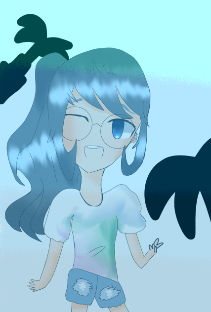 Tye dye girl - ibisPaint