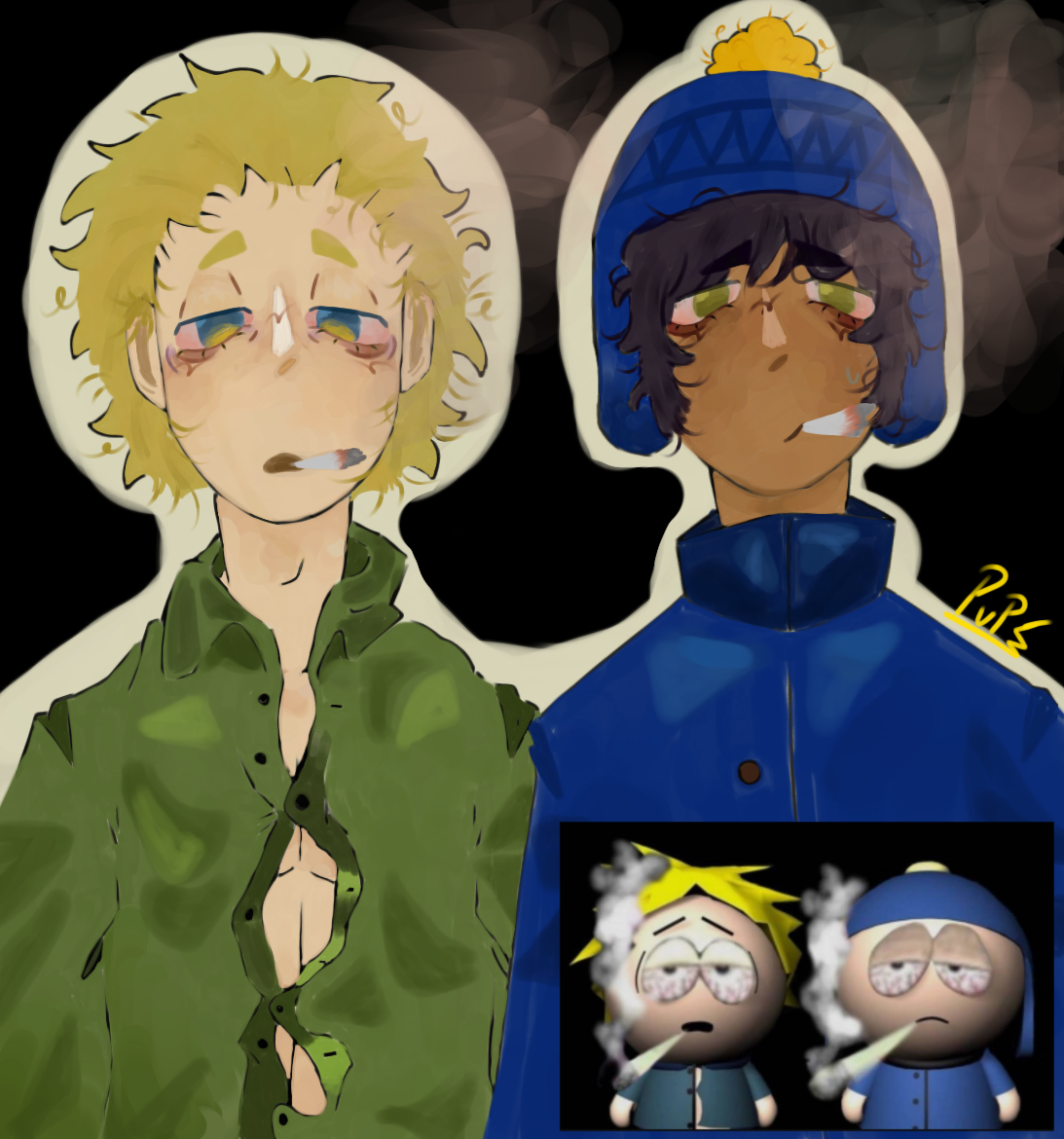 tweek and craig - ibisPaint