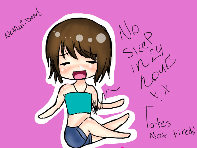 no sleep doodle - ibisPaint