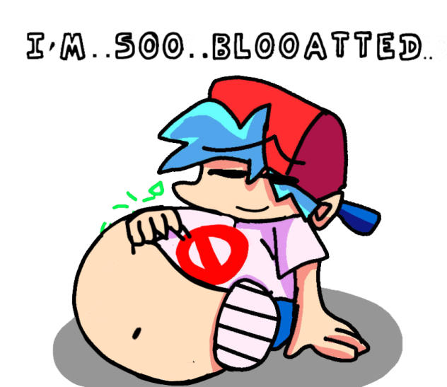 (FNF BELLY EDIT) Super Bloated Boyfriend - ibisPaint