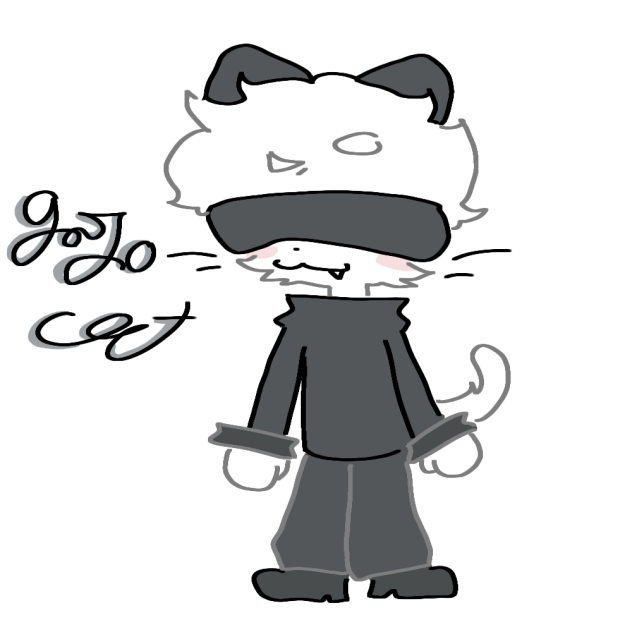 gojo cat - ibisPaint